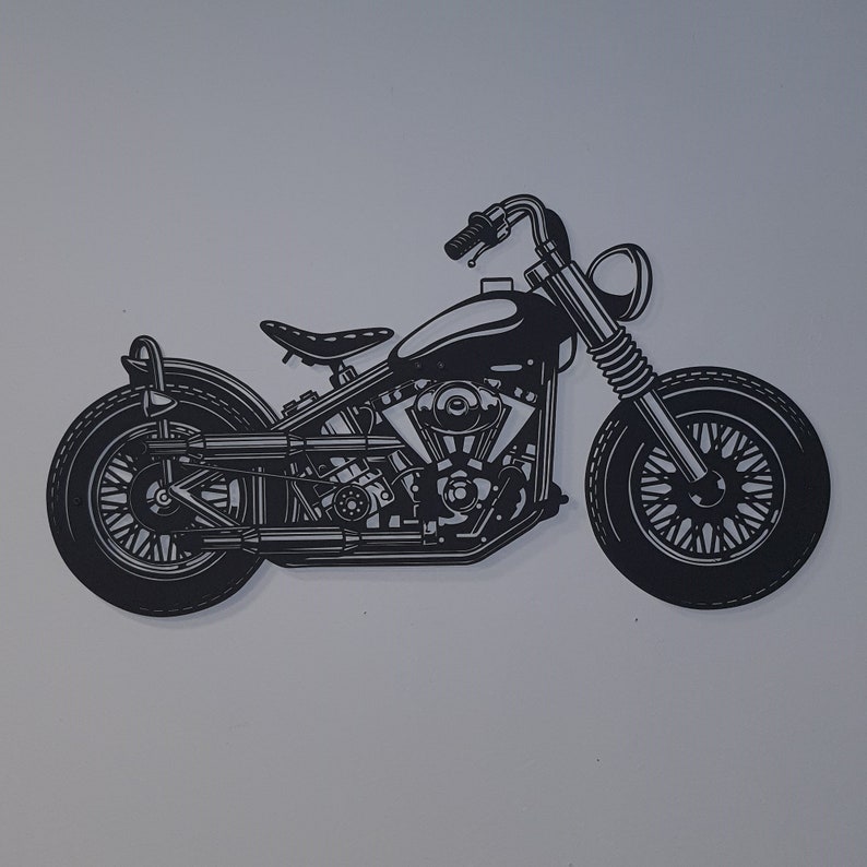 Chopper Garage Sign Motorcycle Metal Wall Decor Metal Wall - Etsy