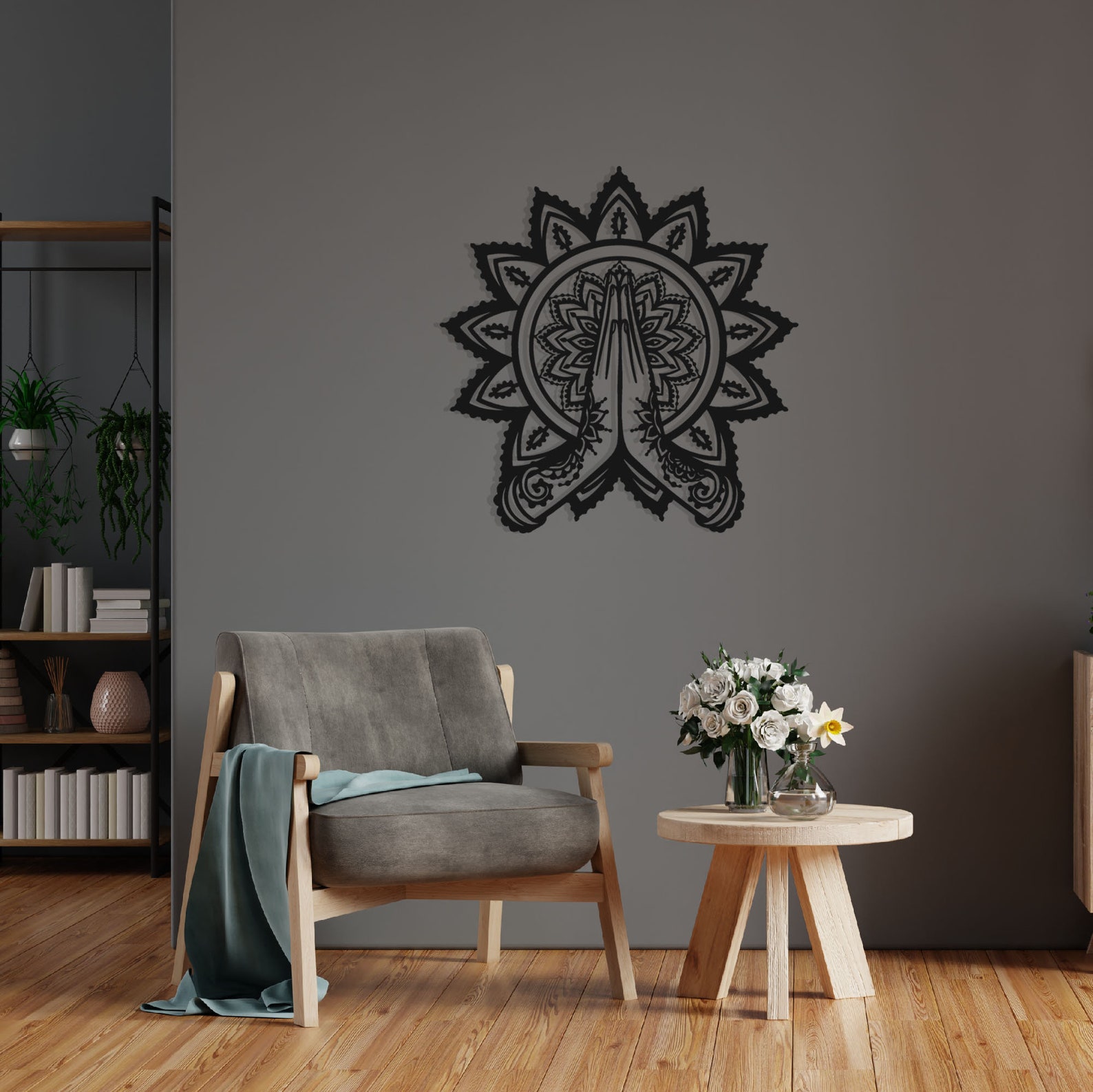 Manakudy Buddha Metal Wall Art Hindu Wall Art Yoga - Etsy