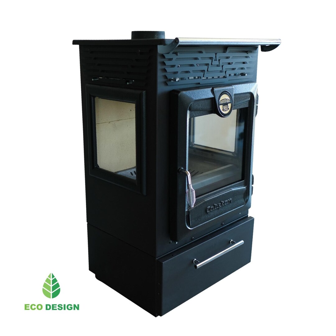 315 3D BOX Fireplace Stove for Farmhouses and Tiny Houses, Cast Iron ...