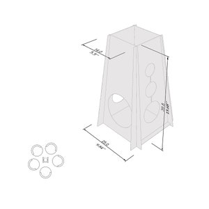 Pyramid Fire Pit, Outdoor Wood Burning Collapsible Pits for Camping ...