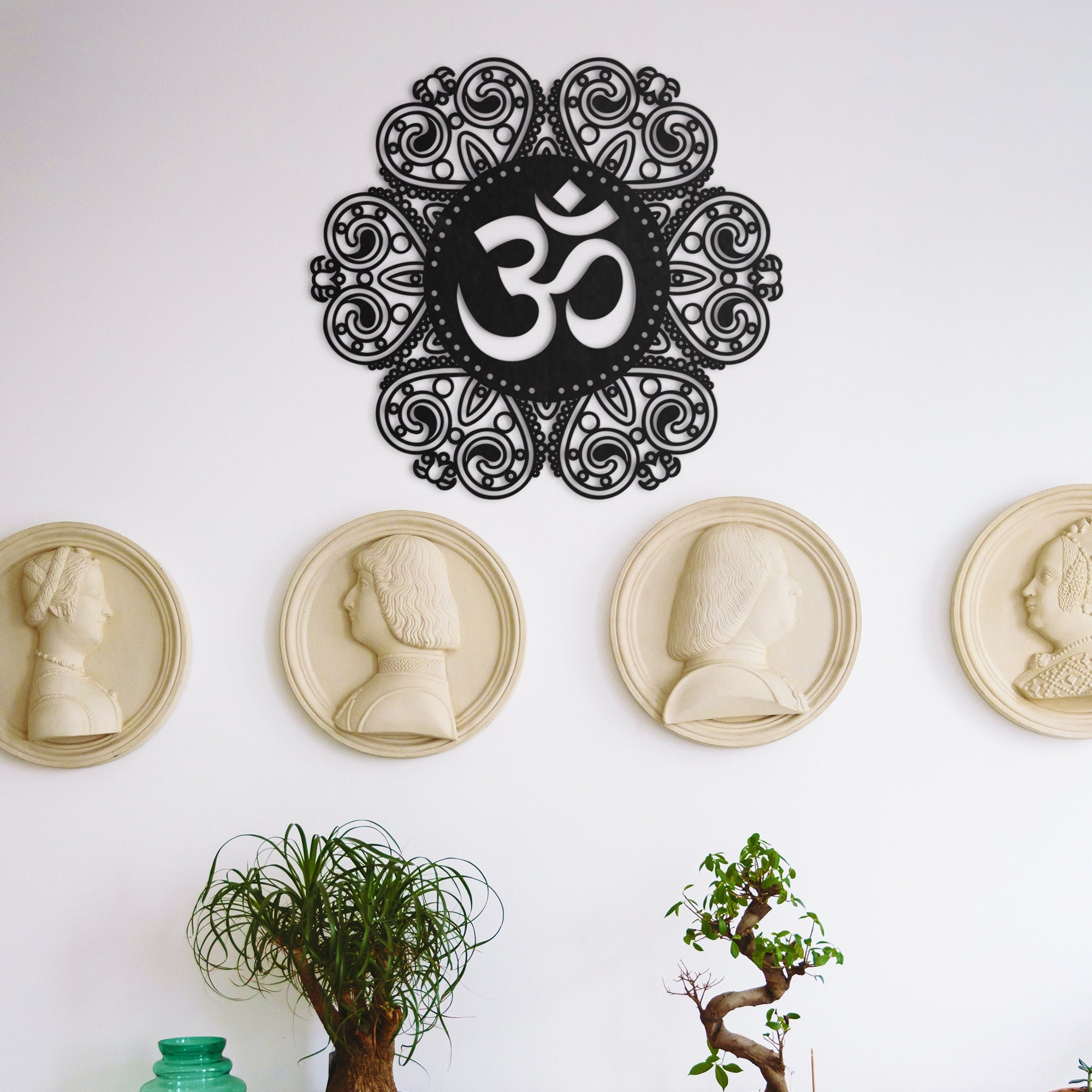 Metal Om Decor Metal Wall Decor Namaste Decor OM Wall Art | Etsy