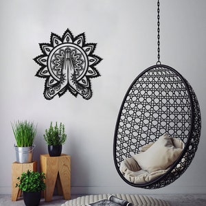 Manakudy Buddha Metal Wall Art, Hindu Wall Art, Yoga Decor,gift for Her ...