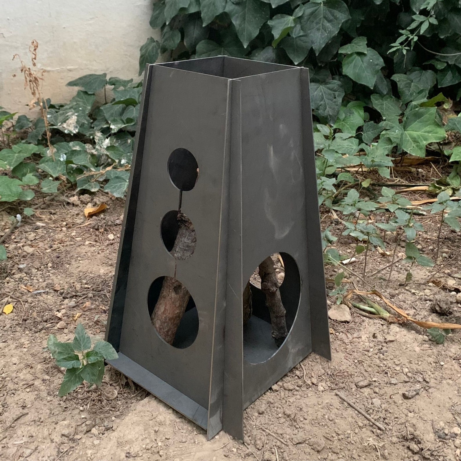 Pyramid Fire Pit Outdoor Wood Burning Collapsible Pits for - Etsy