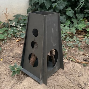 Pyramid Fire Pit, Outdoor Wood Burning Collapsible Pits for Camping ...