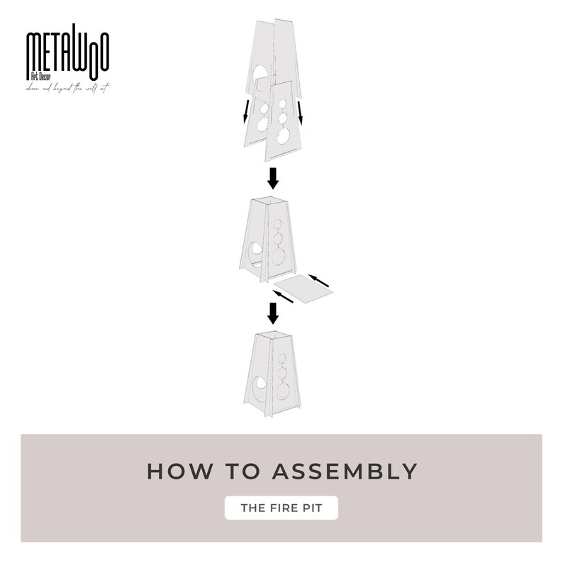 Pyramid Fire Pit Outdoor Wood Burning Collapsible Pits for - Etsy