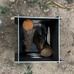 Pyramid Fire Pit, Outdoor Wood Burning Collapsible Pits for Camping ...