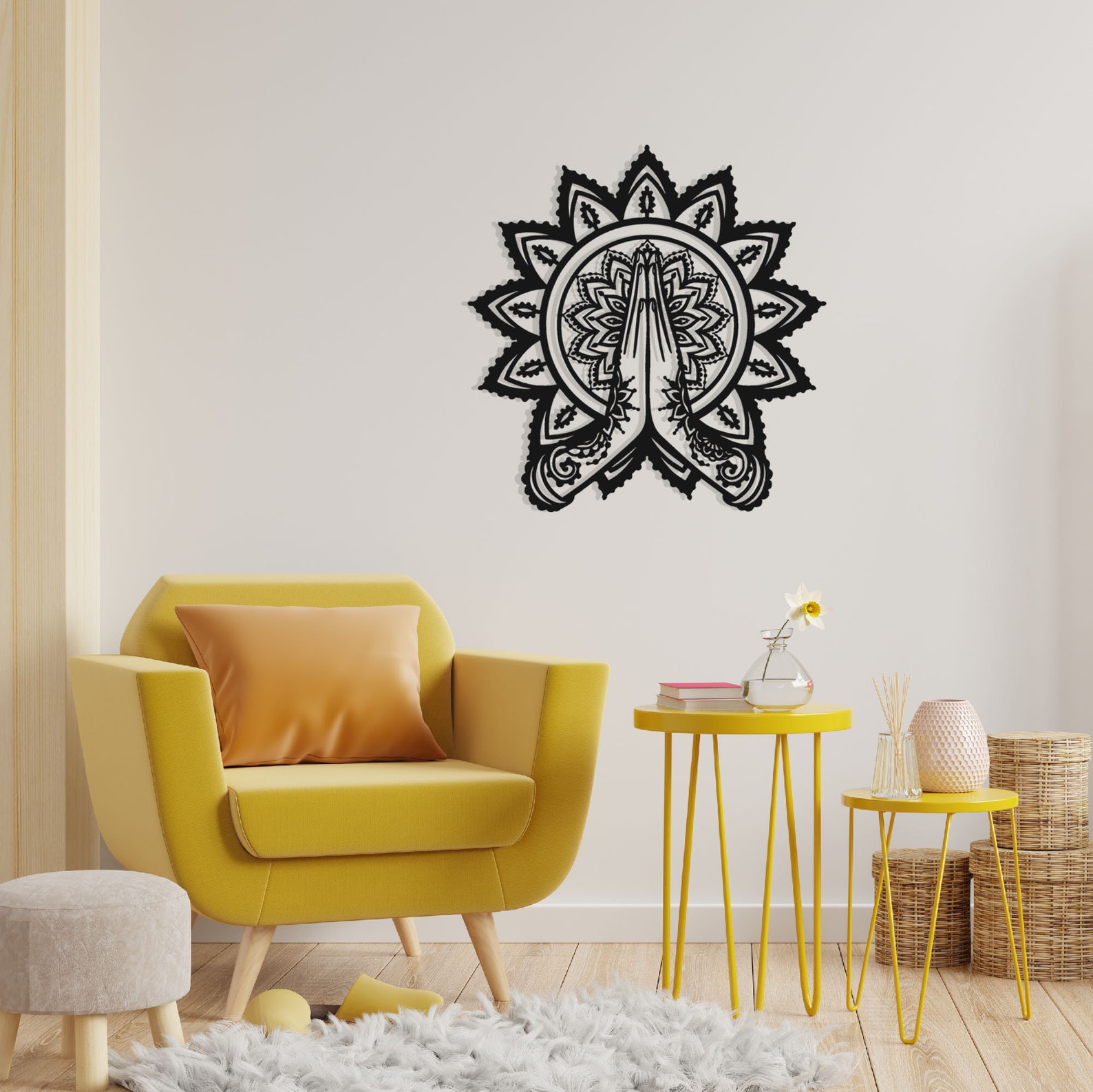 Manakudy Buddha Metal Wall Art Hindu Wall Art Yoga - Etsy