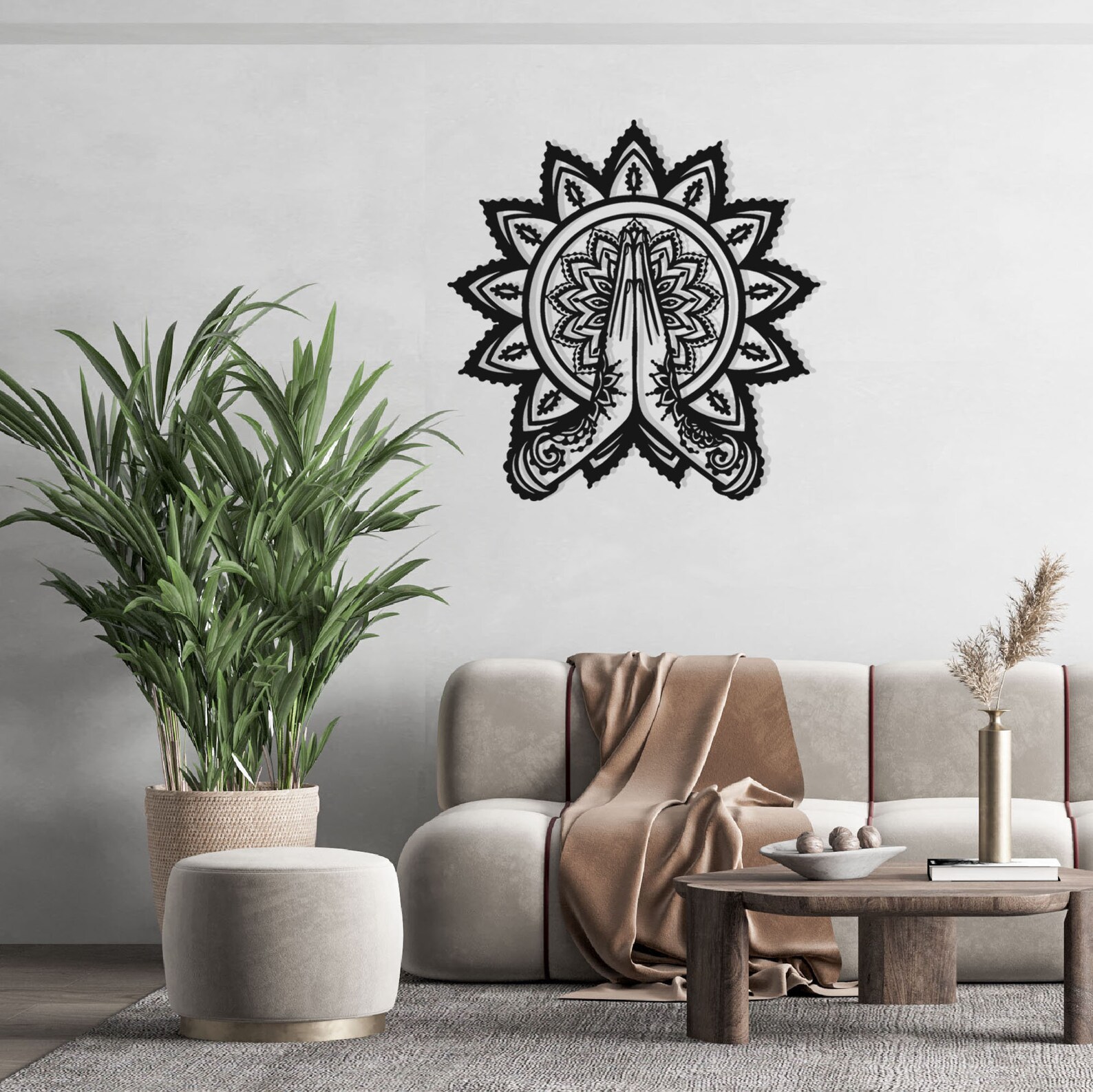 Manakudy Buddha Metal Wall Art Hindu Wall Art Yoga - Etsy