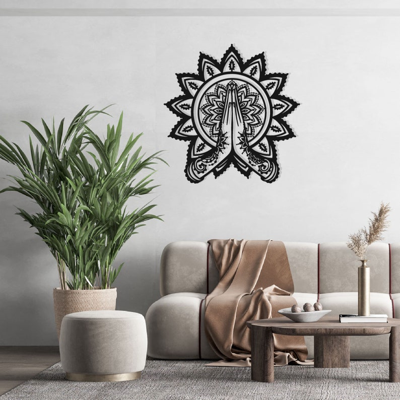 Manakudy Buddha Metal Wall Art Hindu Wall Art Yoga - Etsy