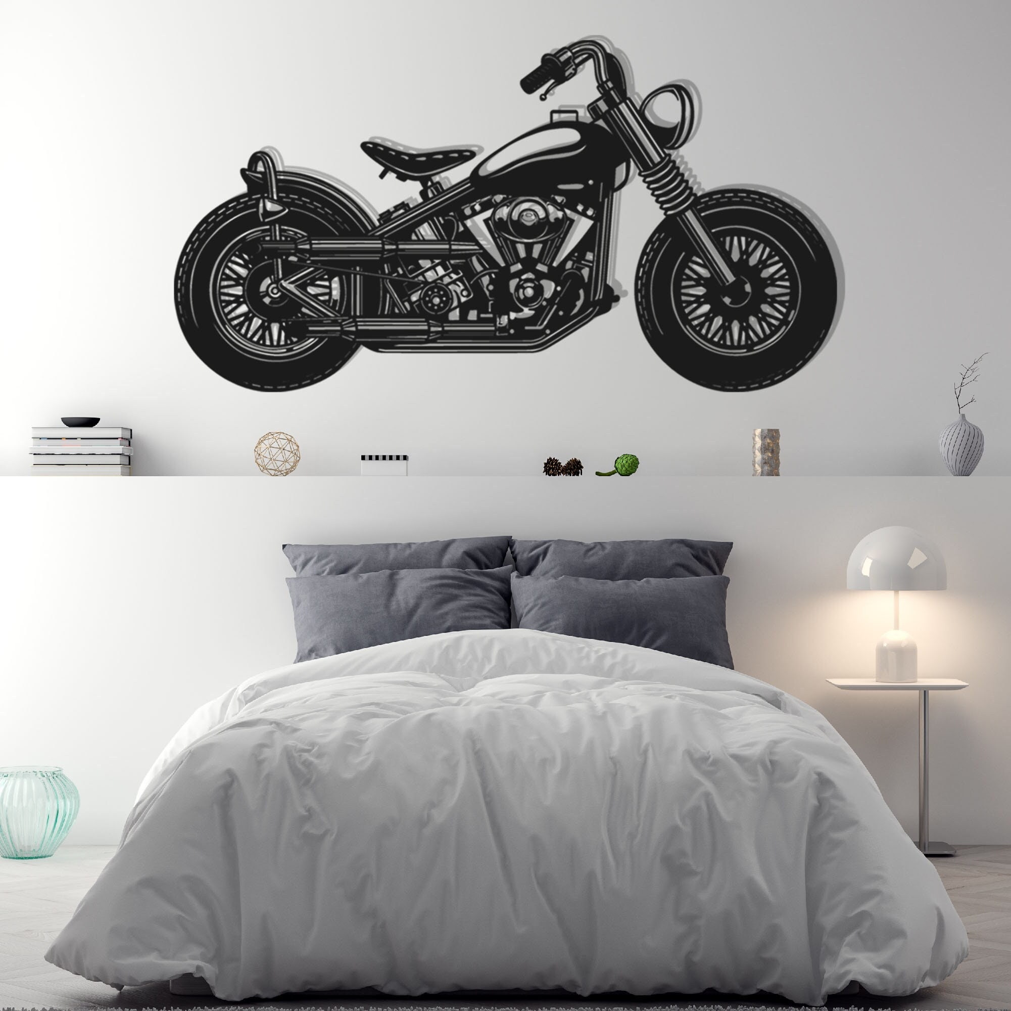 Chopper Garage Sign Motorcycle Metal Wall Decor Metal Wall - Etsy