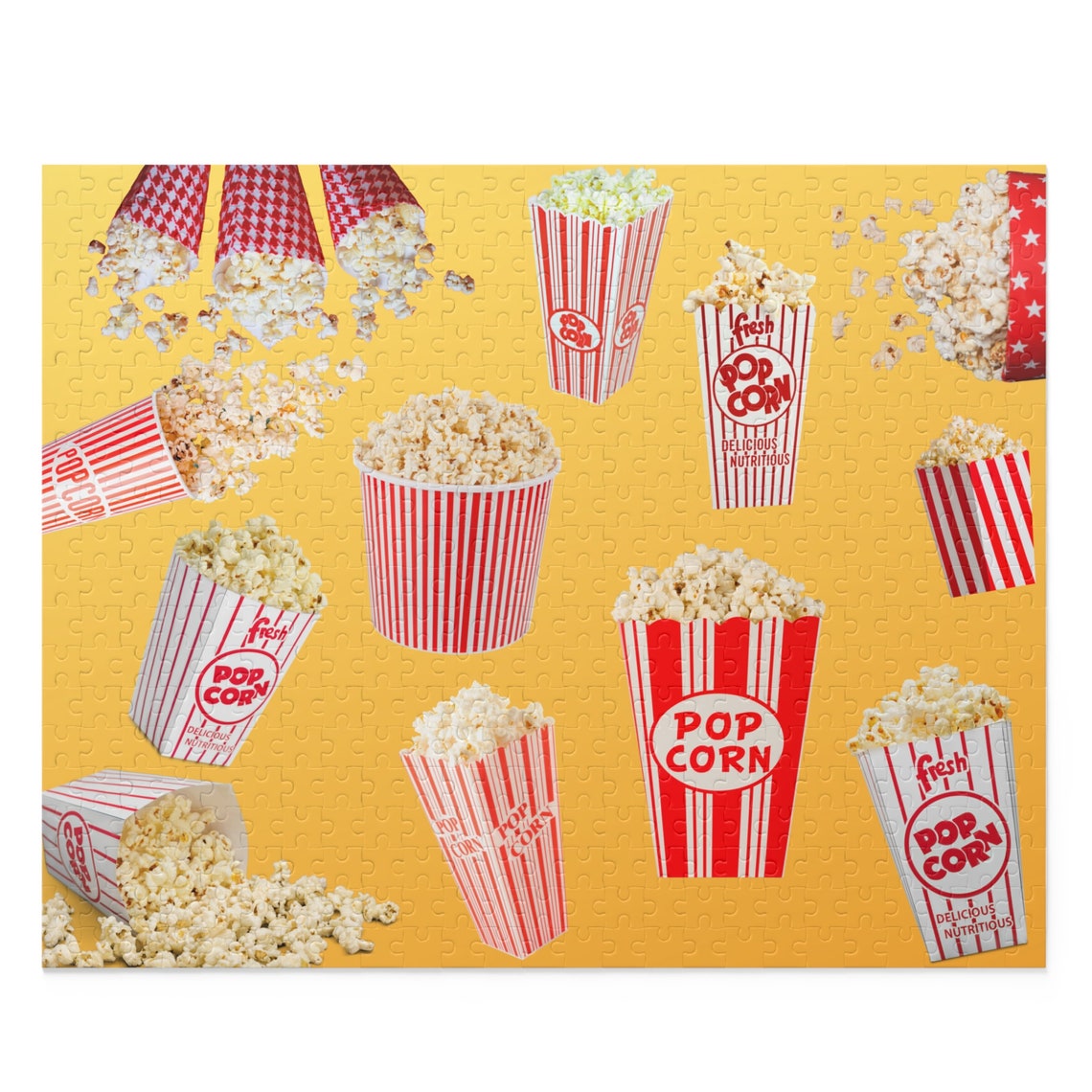 Vintage Popcorn Puzzle (120, 252, 500-piece) - Etsy