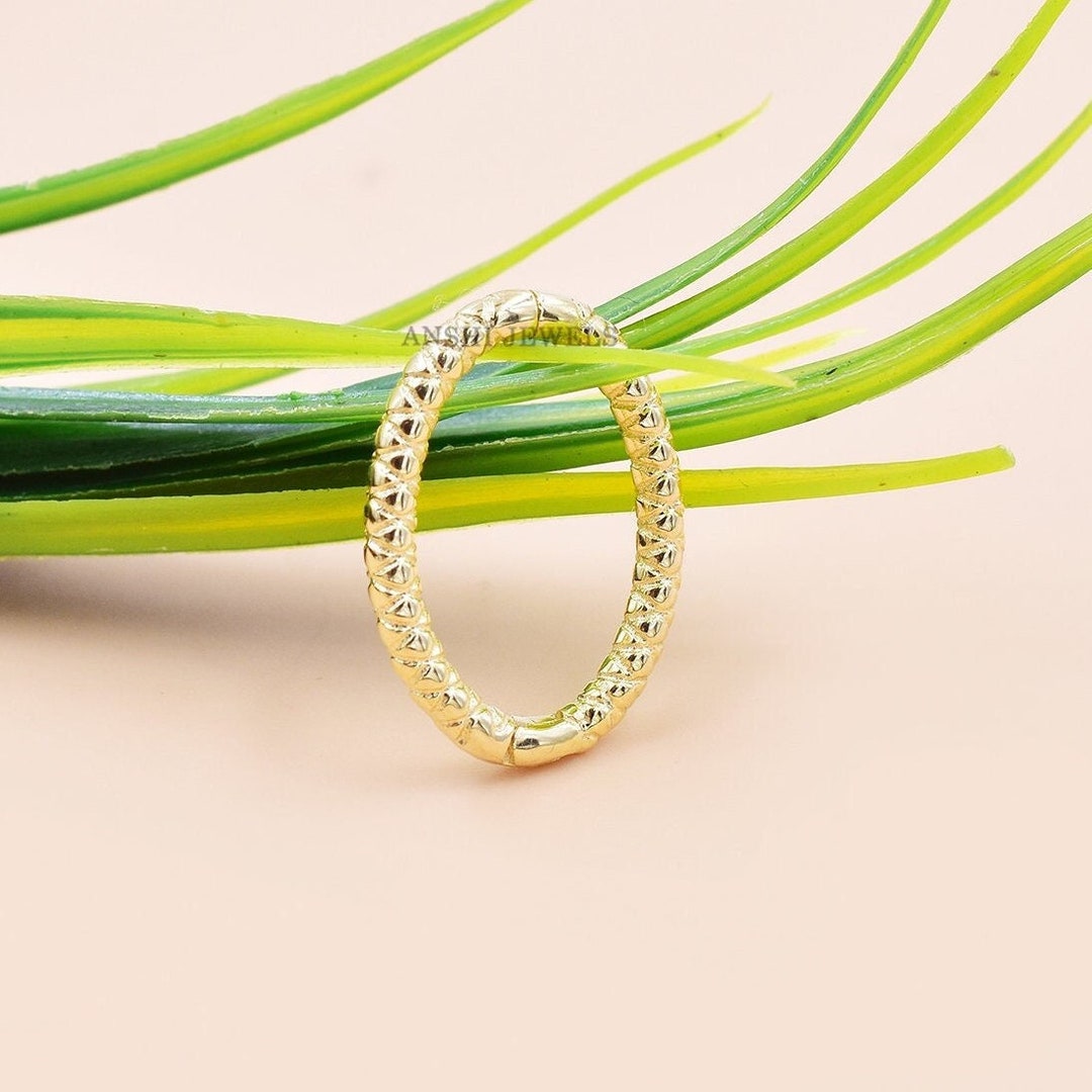 14K Yellow Gold Cobra Texture Enhancer Lock Jewelry - Etsy
