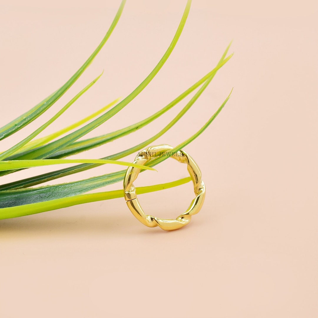 14K Yellow Gold Twisted Lock Jewelry Connector Mini Clasp Lock - Etsy