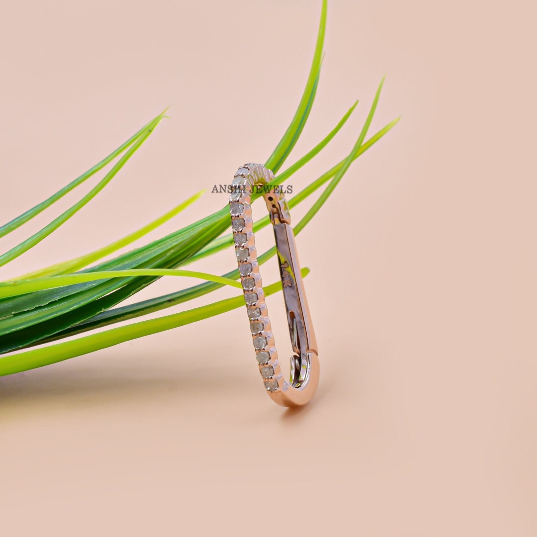 Handmade 14K Rose Gold Diamond Enhancer Lock Jewelry - Etsy