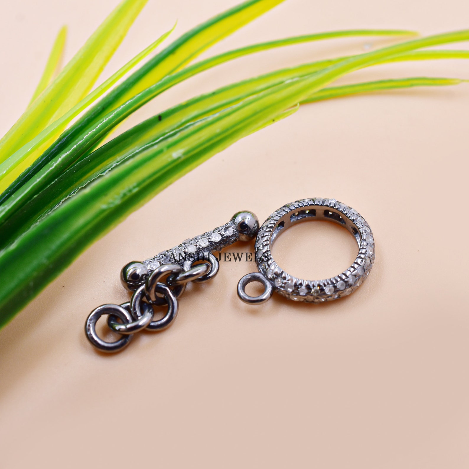 New Designer Diamond Necklace Connector Toggle Clasp Jewelry - Etsy