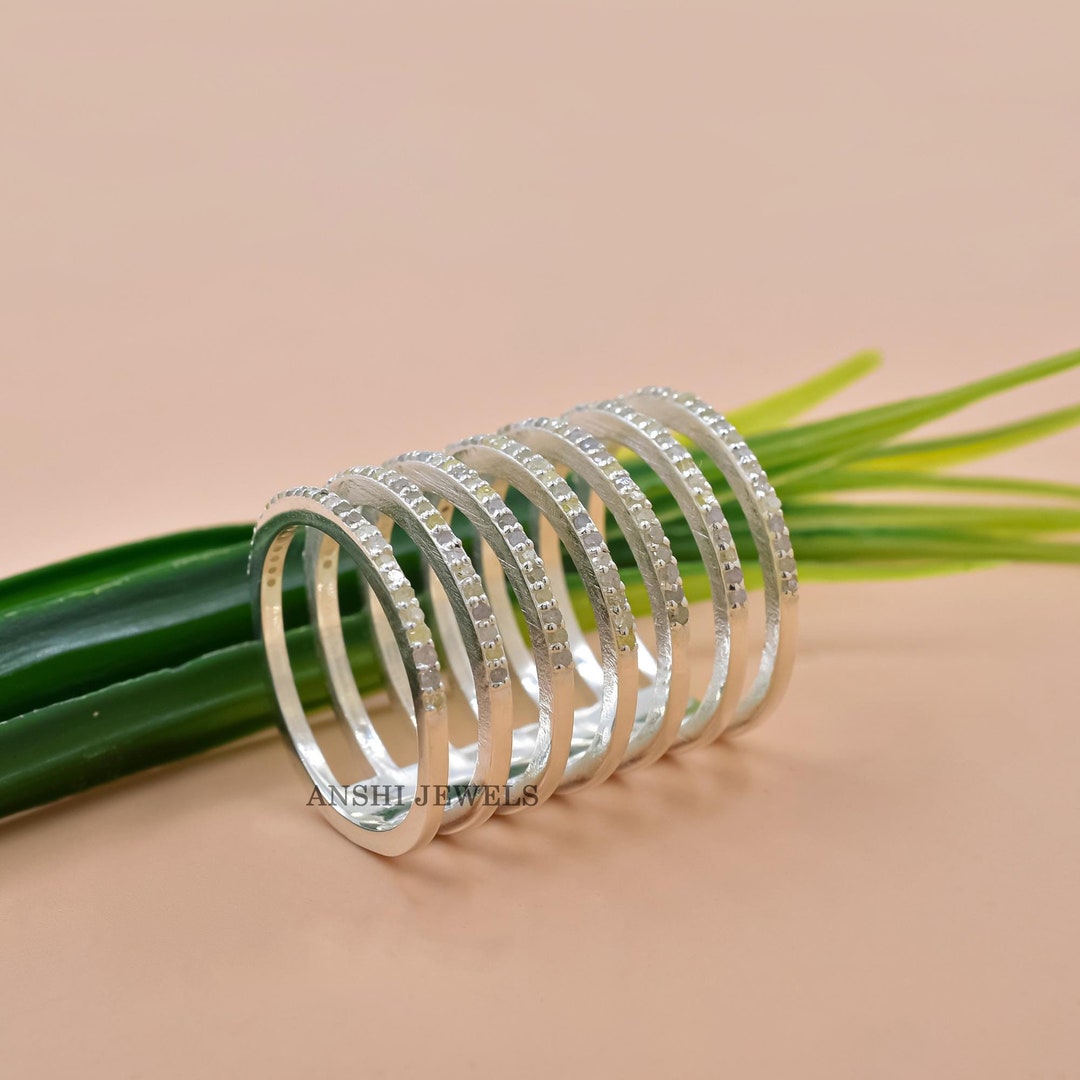 New Designer Multi-row Diamond Band Ring, Women's Repossi Berbere Ring, Seven-layer Round ...