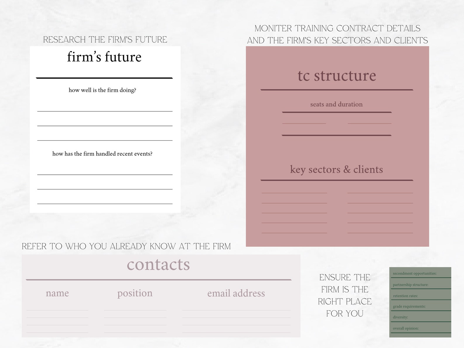 Law Firm Research Template for Students Digital and Printable Goodnotes ...