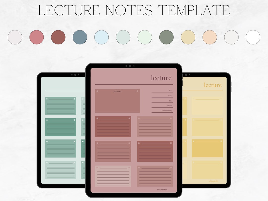 Lecture Notes Template PDF Goodnotes Notability Onenote Student ... Lecture Notes Template PDF Goodnotes Notability Onenote Student ...