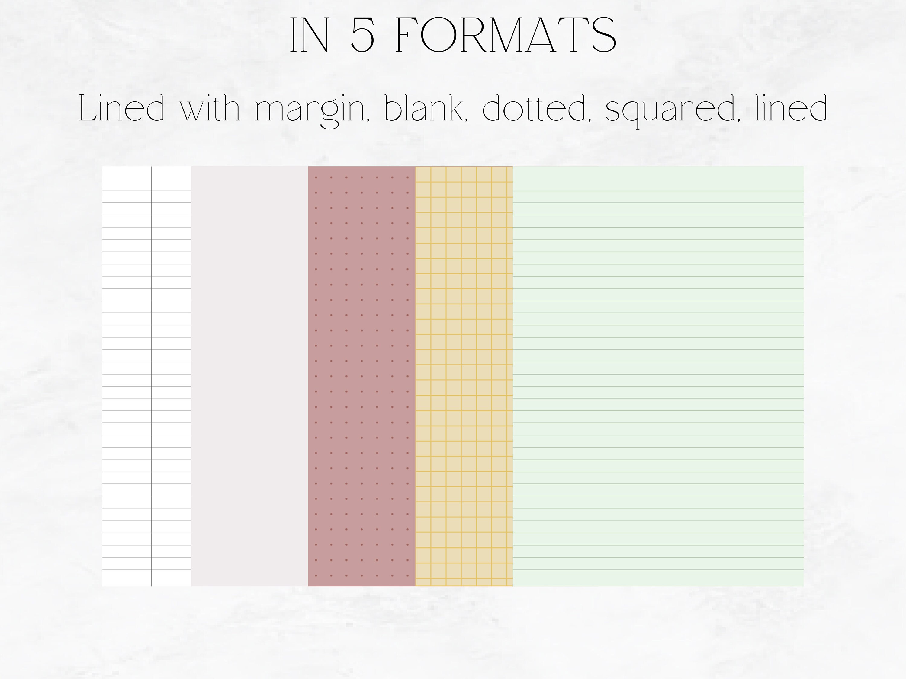 Digital Note Paper for Goodnotes, Onenote, Notability PDF Printable ...
