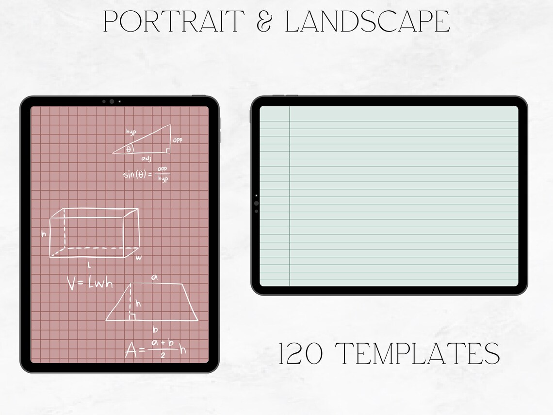 Digital Note Paper for Goodnotes, Onenote, Notability PDF Printable ...