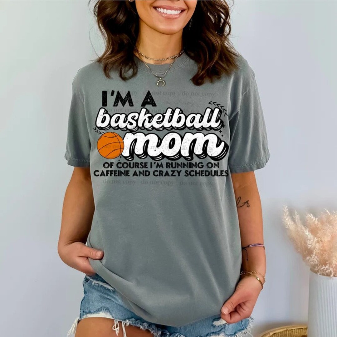 Basketball Mom DTF Print, Basketball Print, Basketball Dtf Transfer ...
