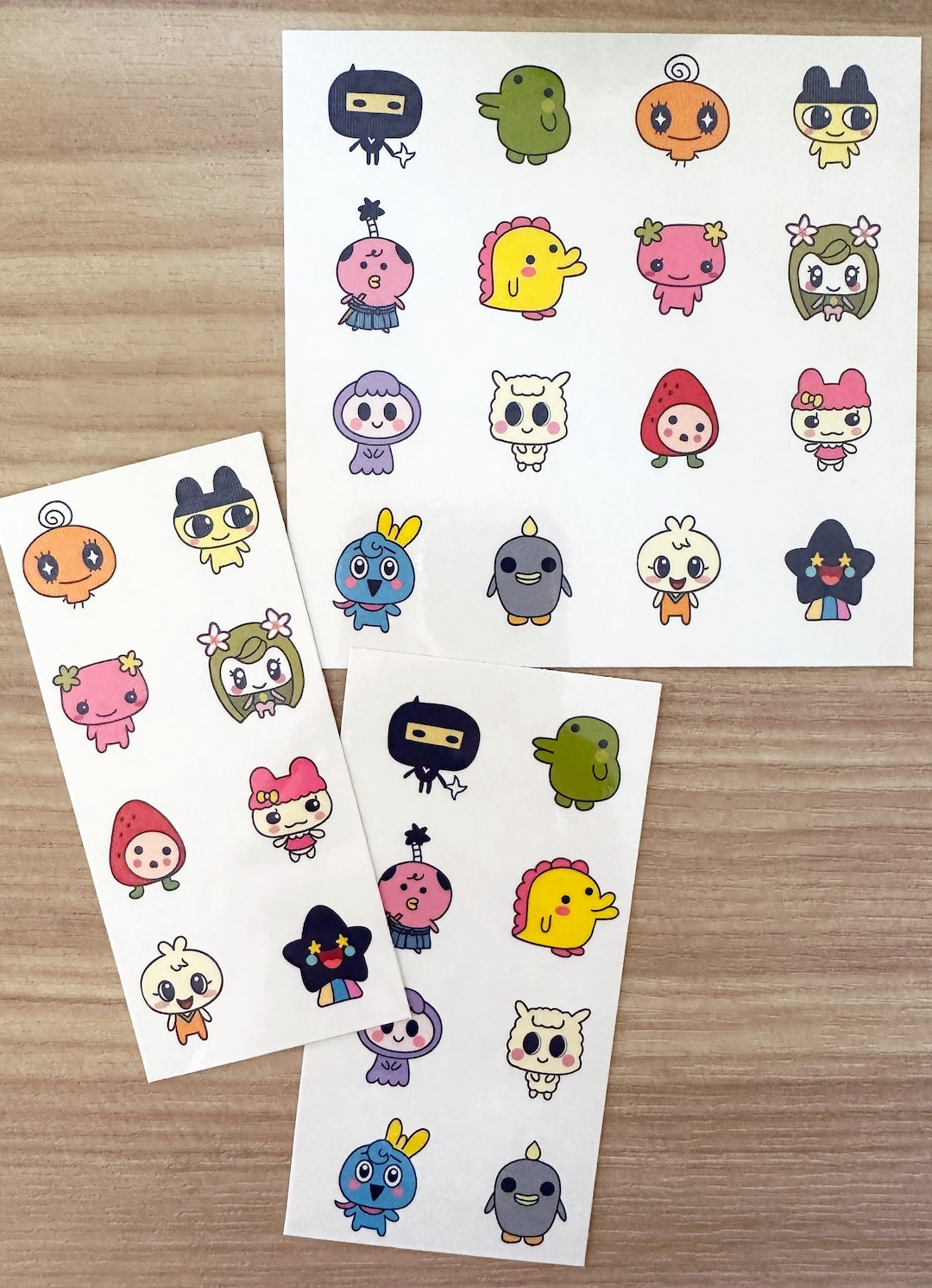 Tamagotchi Temporary Tattoo Sheet My Tamagotchi Forever Bandai Kawaii ...