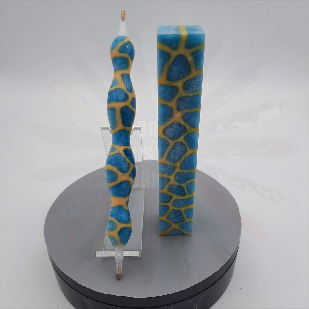 Diamond Painting Pen - Ice Blue Giraffe - Handmade Custom Hand Turn ...