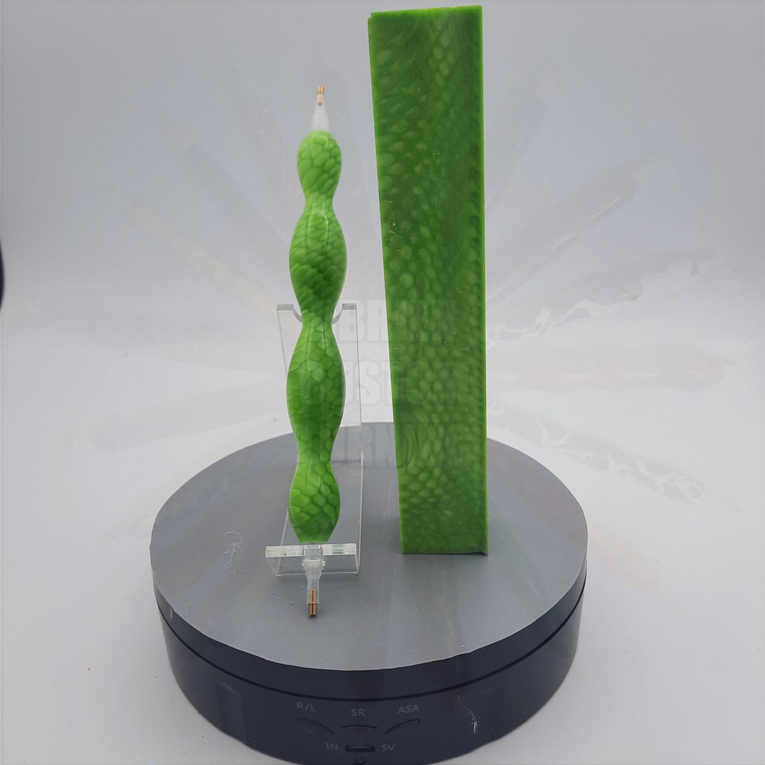 Diamond Painting Pen - Juma Green Mamba - Handmade Custom Hand Turn ...
