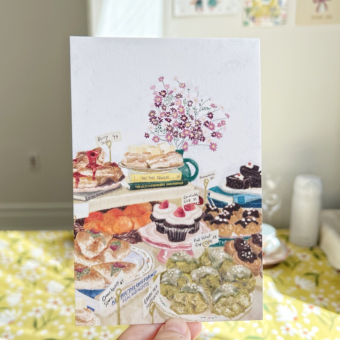 My Bakery Shop Postcard | A6 Art Prints | Greeting Card - Etsy