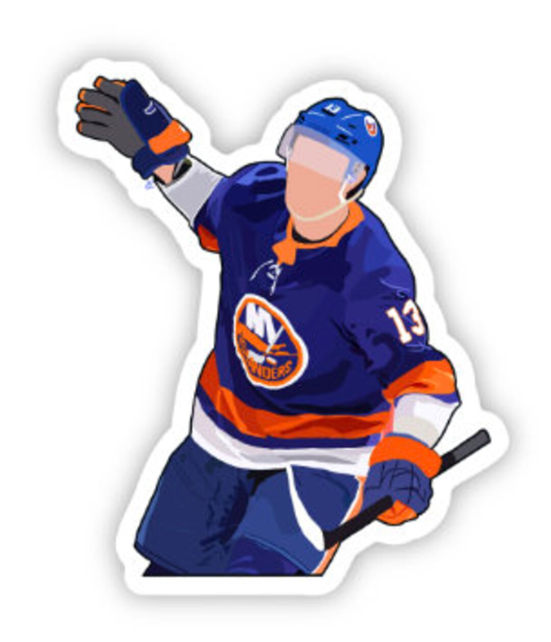 Mat Barzal Sticker, New York Islanders, New York Islanders Sticker ...