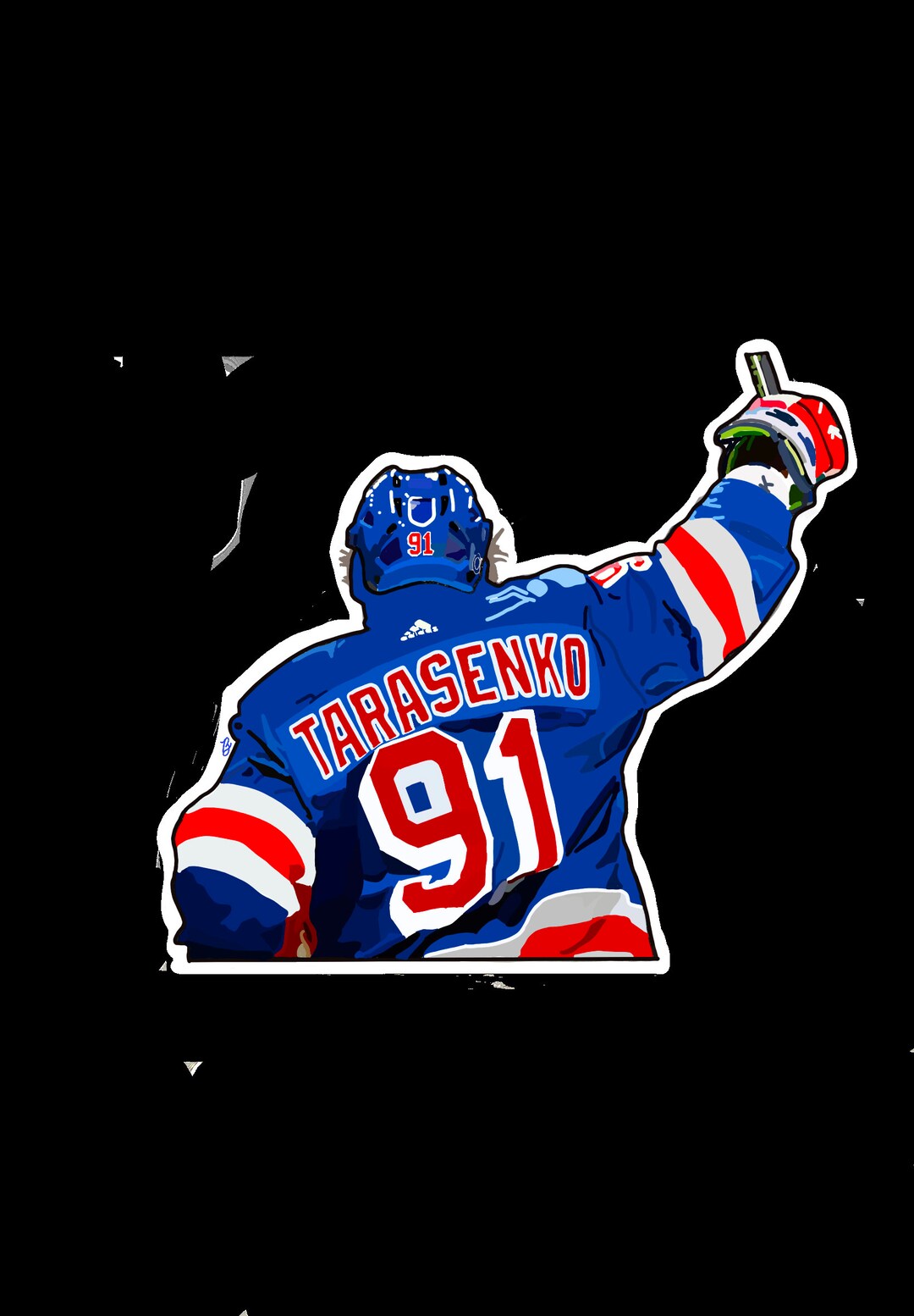 Vladimir Tarasenko Sticker, New York Rangers, New York Rangers Sticker ...