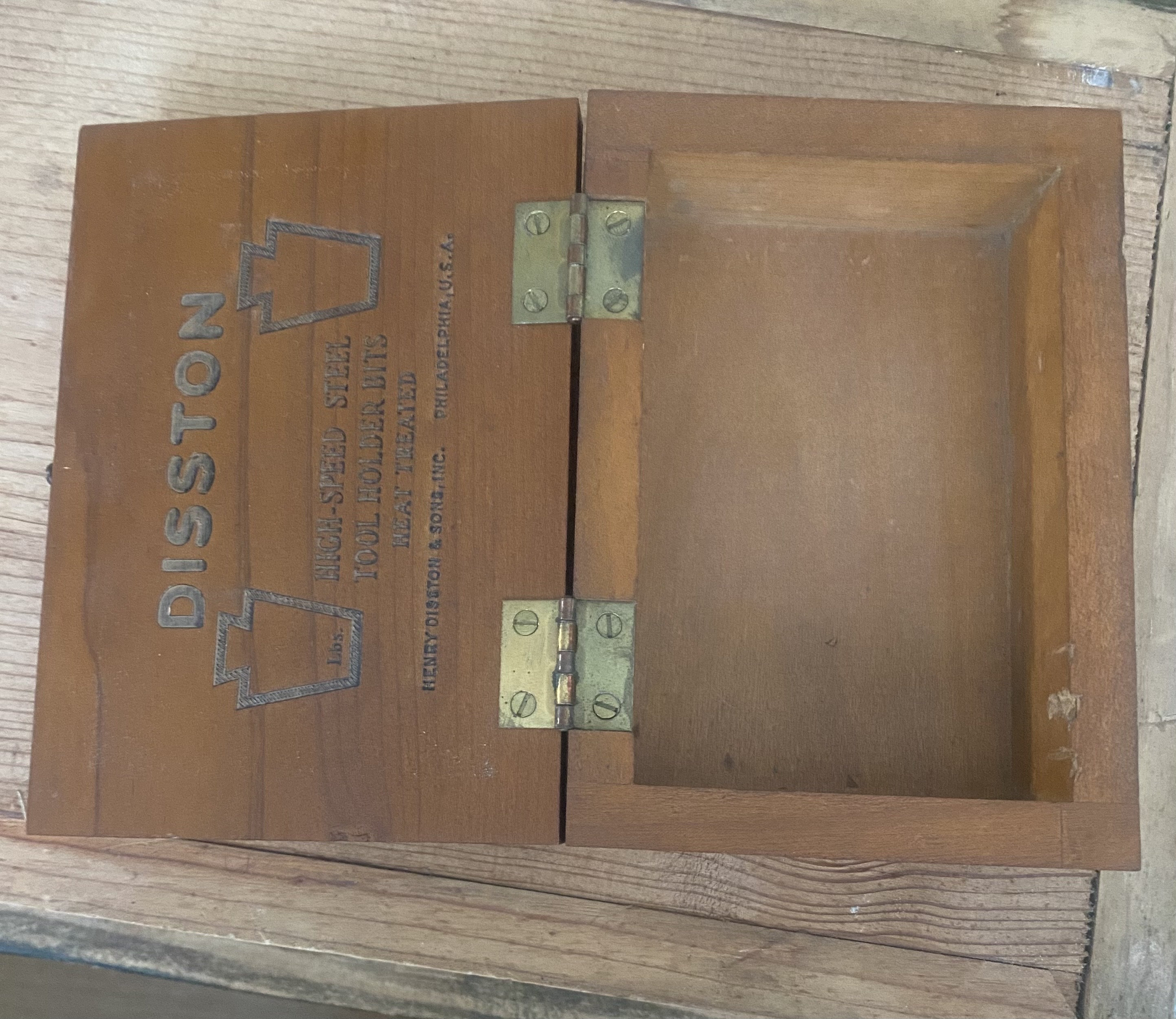 Vintage Aged & Worn Disston Tool Holder Bits Wood Box Only - Etsy
