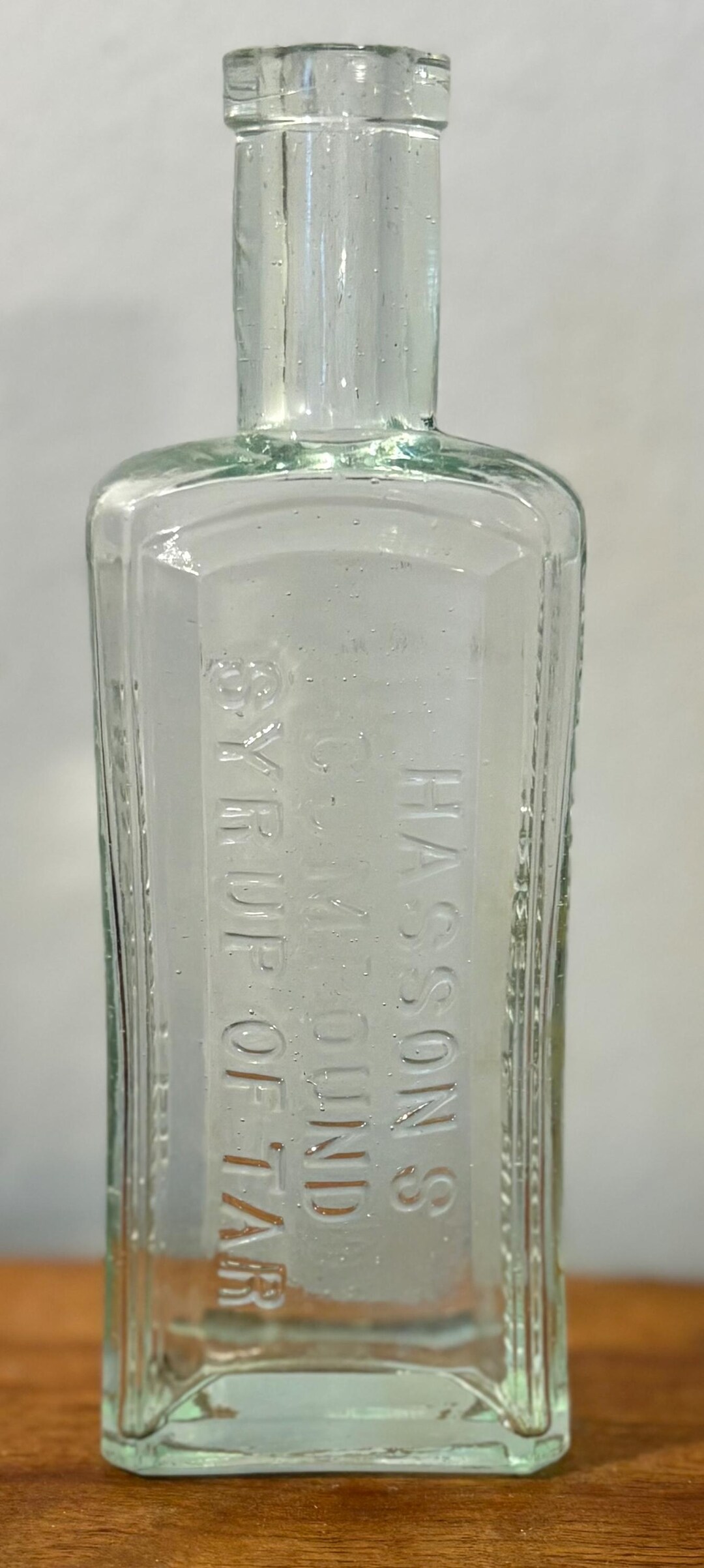 Vintage Hasson’s Compound Syrup of Tar Bottle • Shoemaker & Busch ...