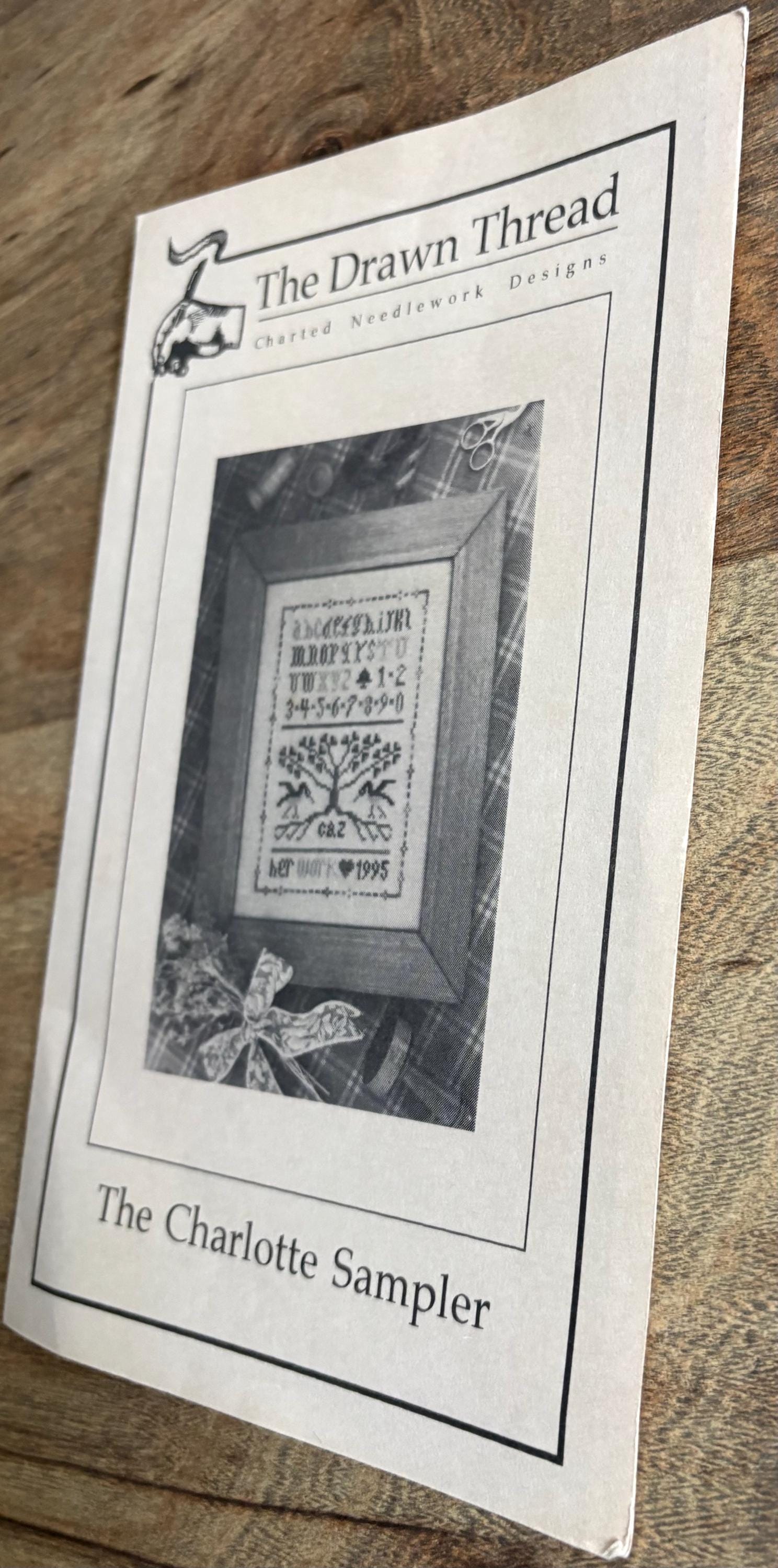 Vintage the Charlotte Sampler Cross Stitch Chart • the Drawn Thread ...