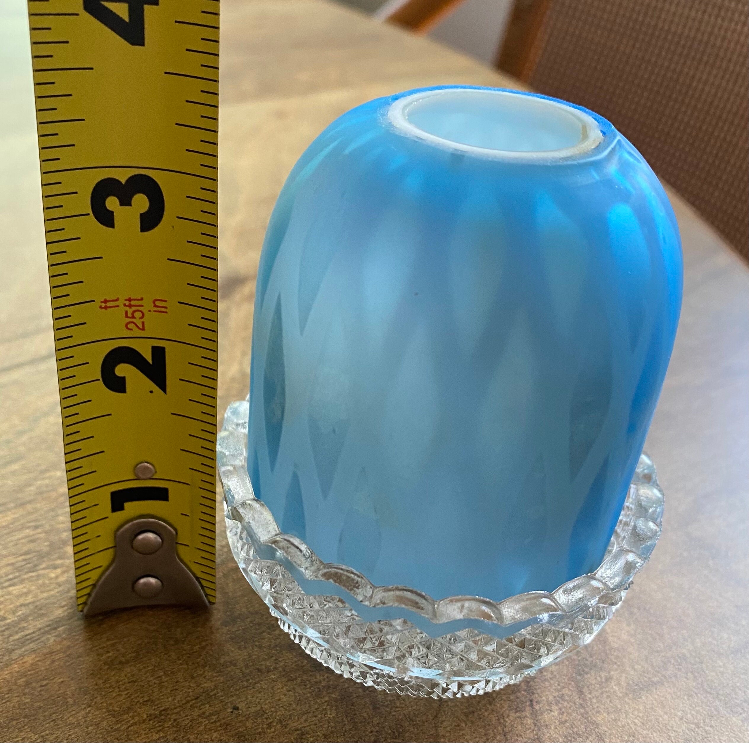 Antique Fairy Pyramid Lamp Base S Clarkes Fairy Light Blue Satin ...