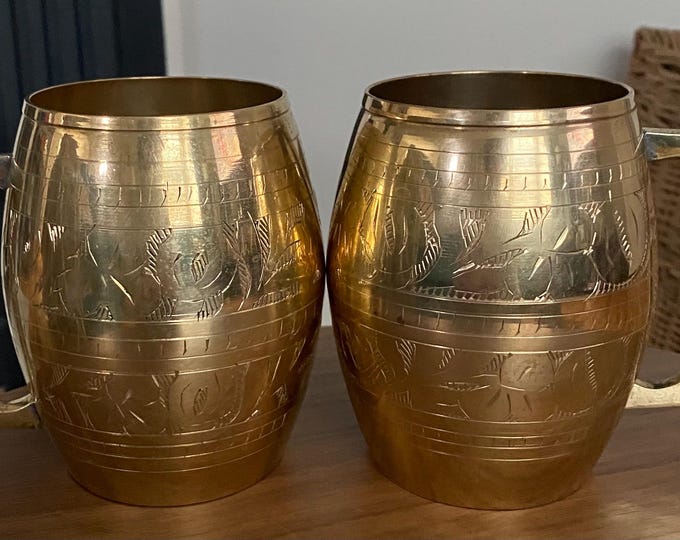 Brass Mug - Etsy