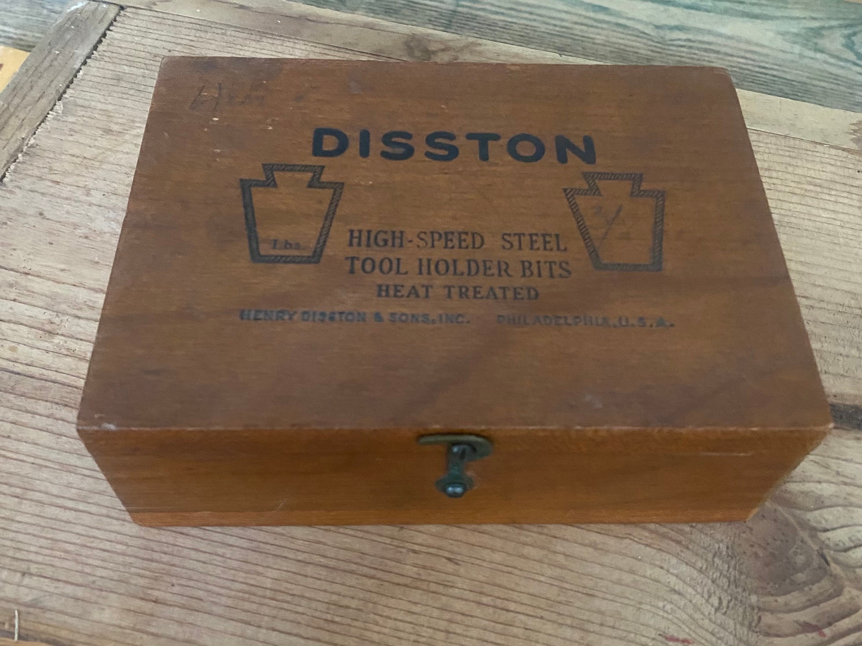 Vintage Aged & Worn Disston Tool Holder Bits Wood Box Only - Etsy