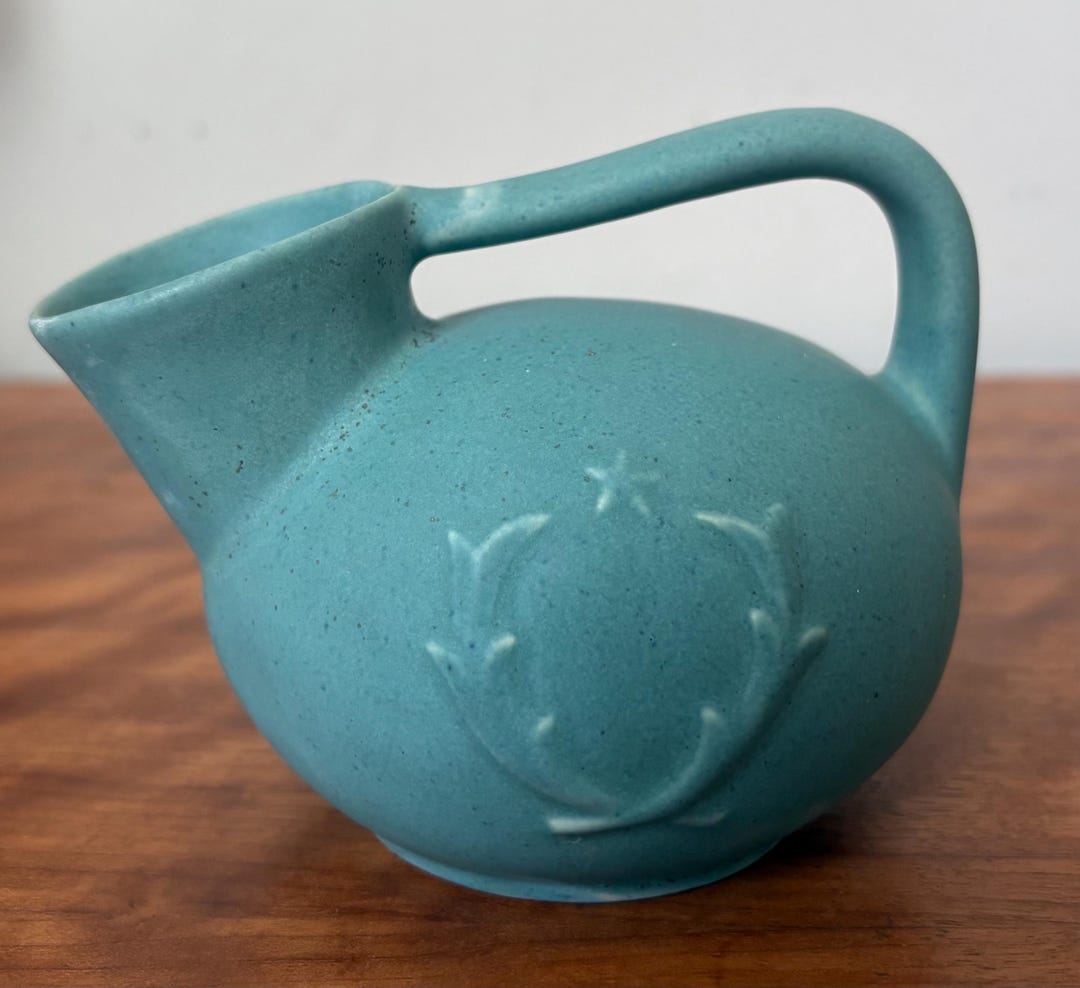 Vintage Red Wing Pottery Mini Pitcher #909 Robin’s Egg Blue MCM ...