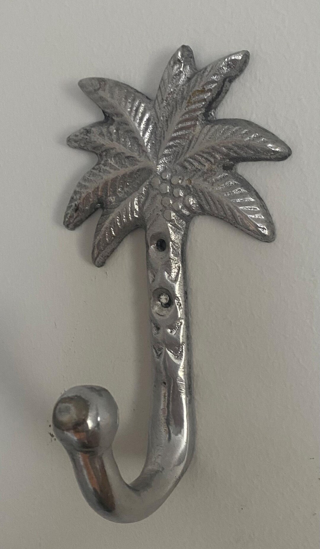 Vintage Silver Toned Metal Palm Tree Hook - Etsy
