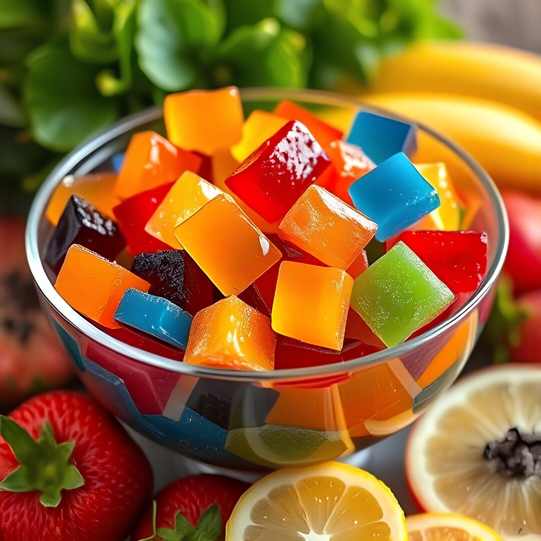 Dried Agar Jelly: Fruity Gourmet Snacks, Vibrant Colors - Etsy