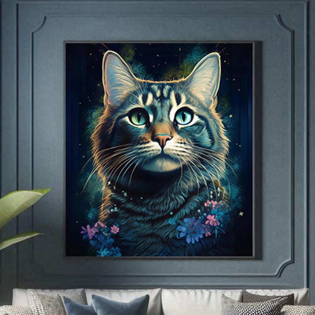 Purr-fectly Adorable Cat Art Print, Adorable Cat Print for Instant ...