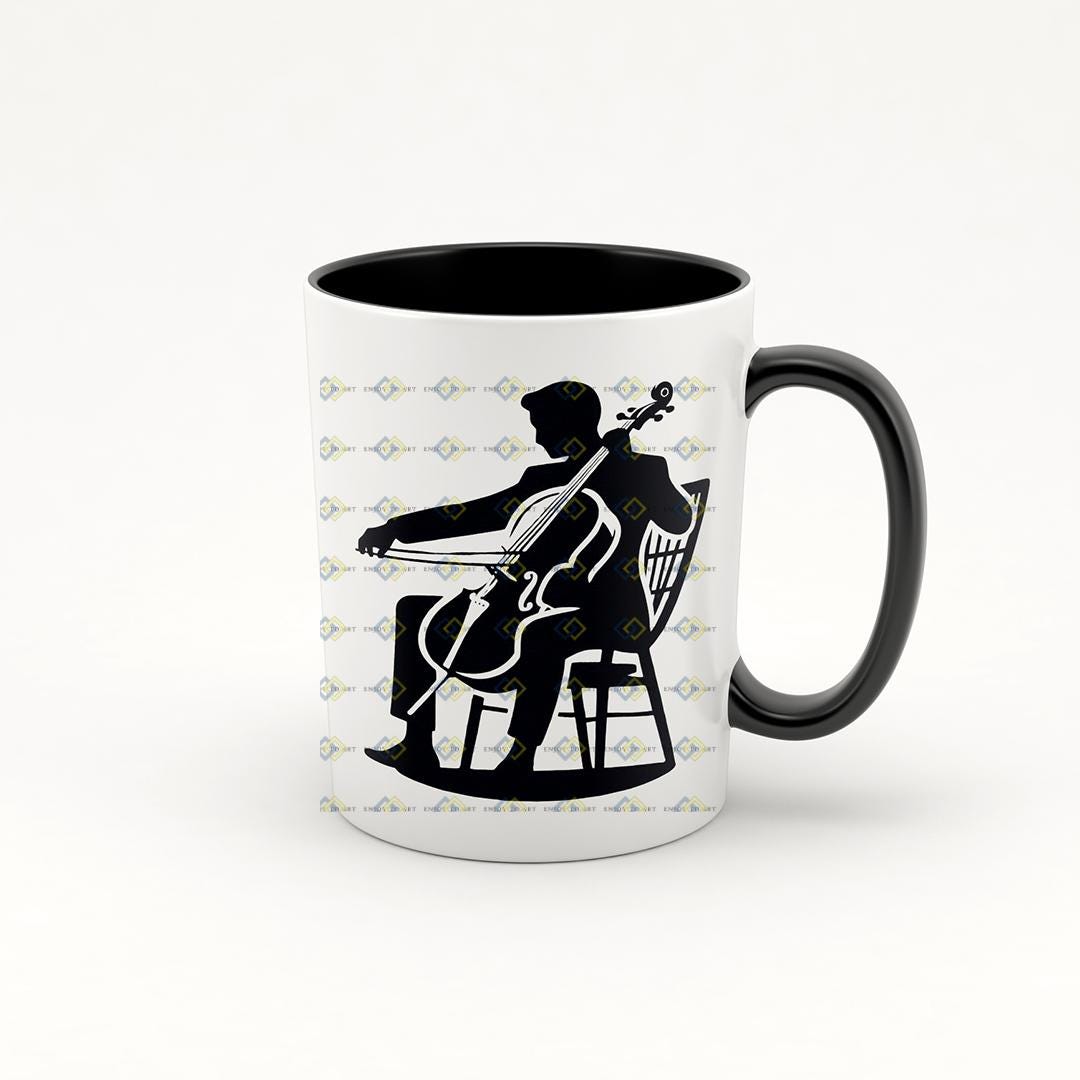 Cello Svg Bundle, Cellist Silhouette SVG, Cello Musician SVG, Musician ...