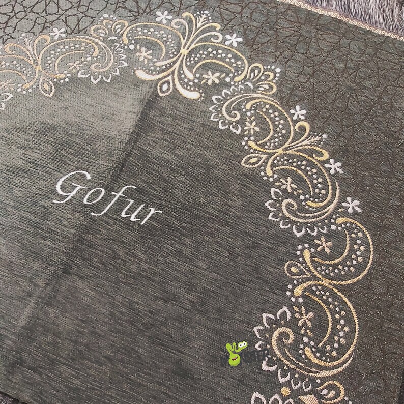 Personalised Prayer Mat With Embroidery. Sejadah Salah Mat - Etsy UK