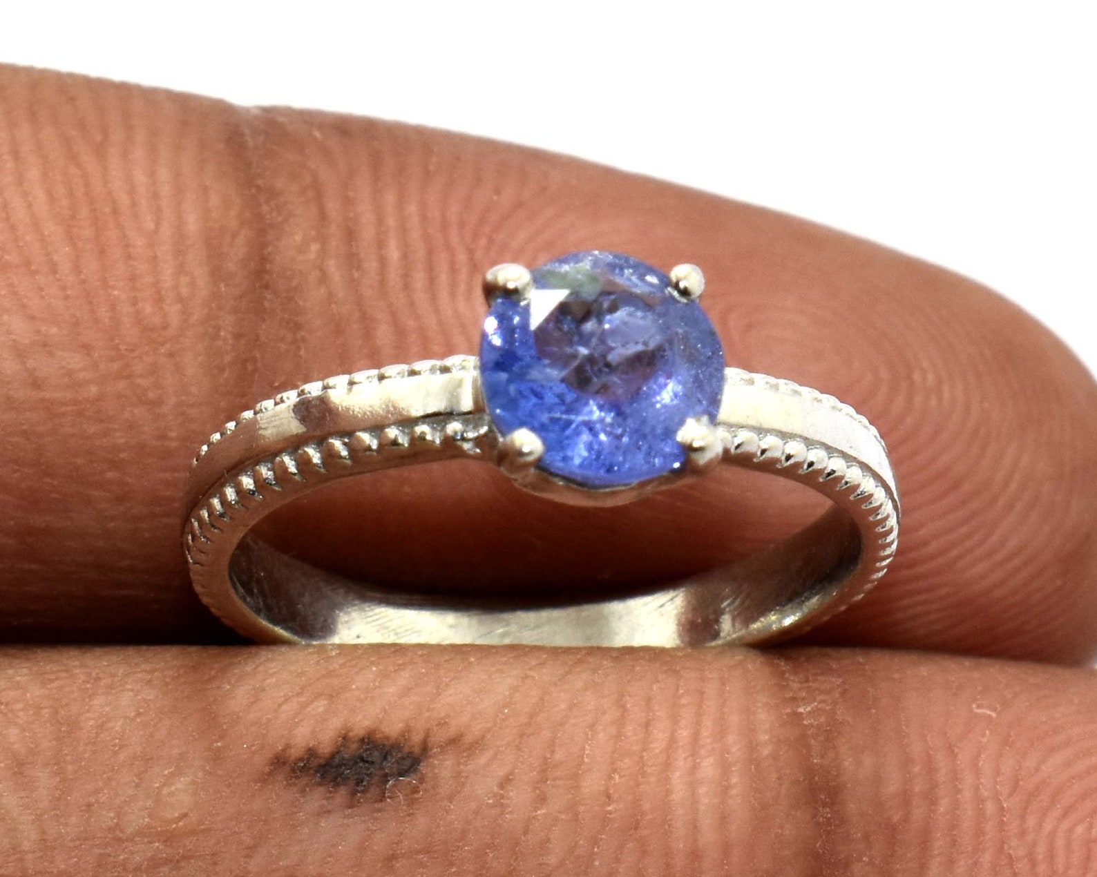 Tanzanite Ring Genuine Tanzanite 925 Sterling Silver Ring | Etsy