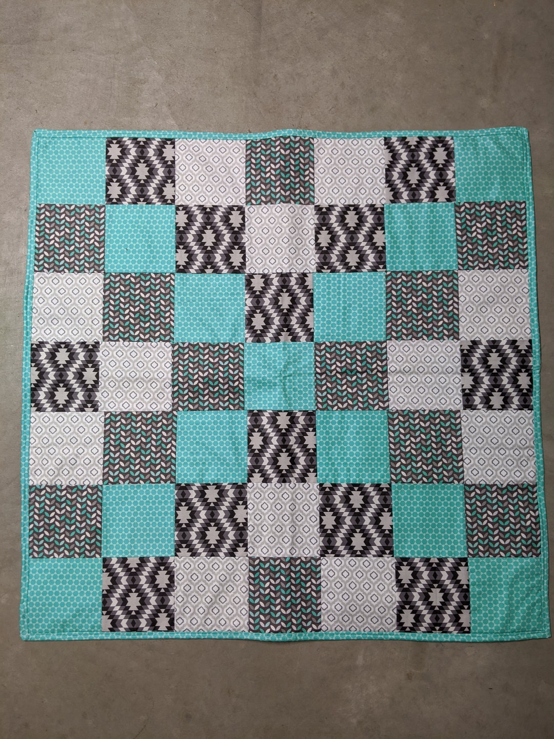 Aztec Baby Quilt, Baby Blanket, Neutral Baby Blanket - Etsy