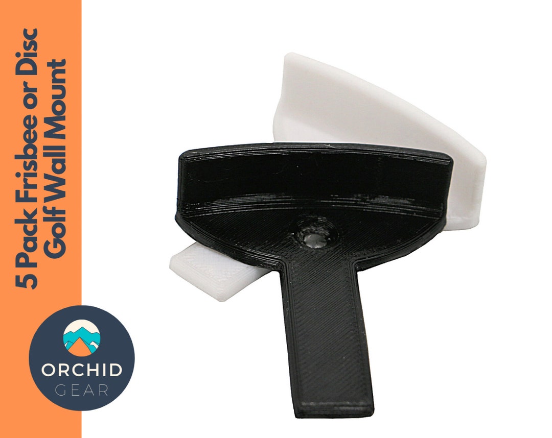 Five Pack Frisbee / Disc Golf Wall Mount Hanger Hook - Etsy