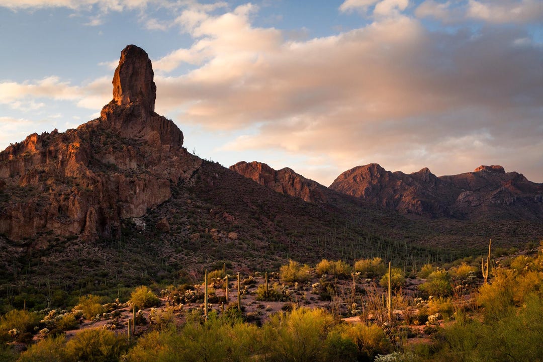 Arizona Trail Sunset Photo: Dale's Butte Southwestern Wall Art - Etsy