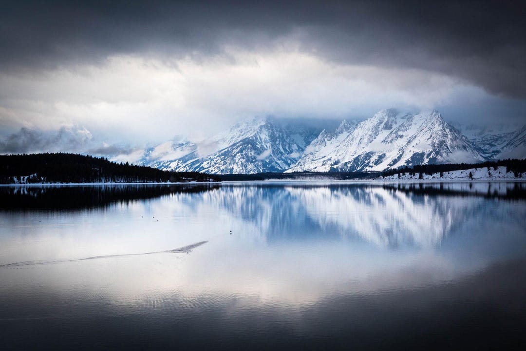 Early Winter Storms Over Jackson Lake Photo by Mike Cavaroc of Free ...