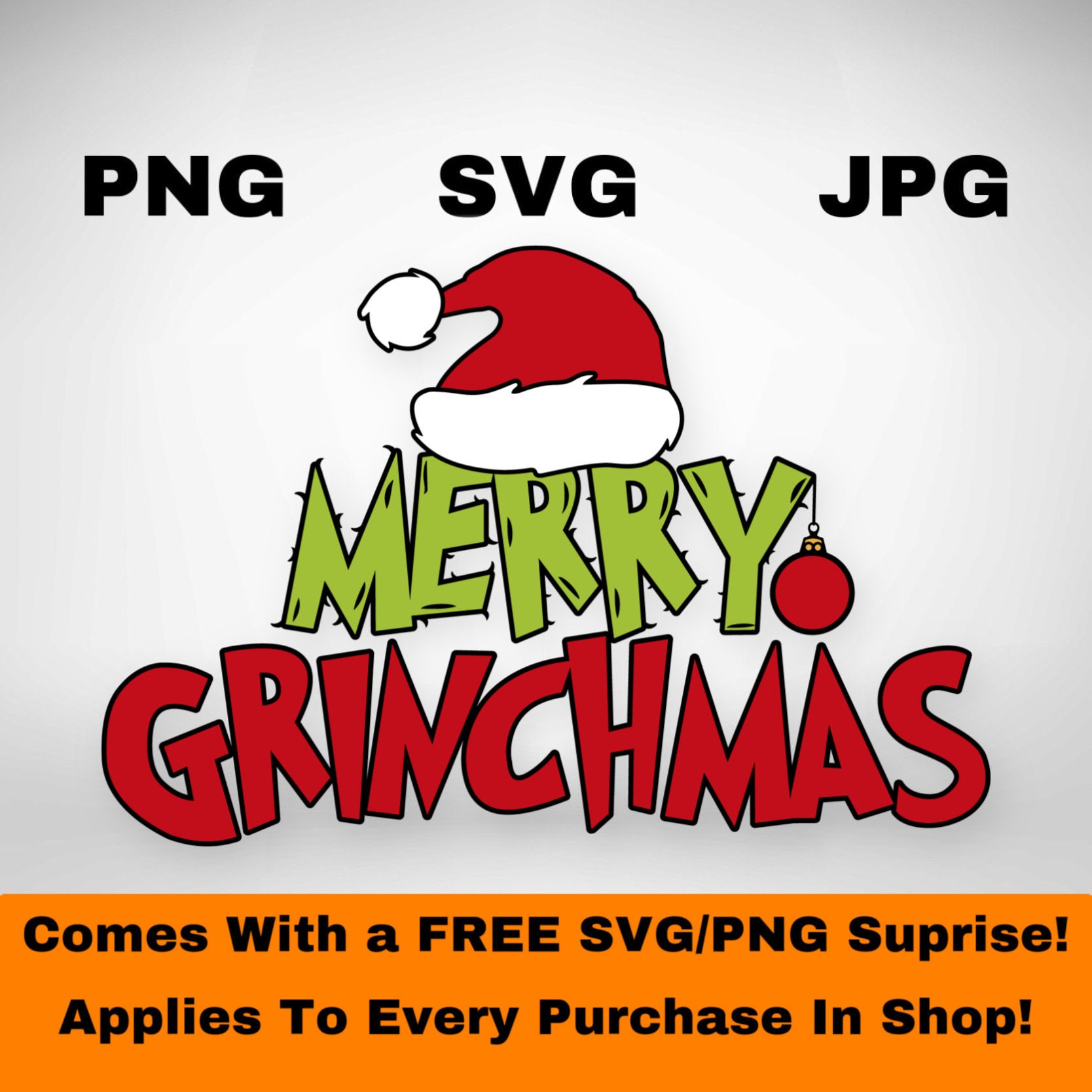 Merry Grinchmas Svg Grinch Print Svg Holiday Funny Grinch Etsy