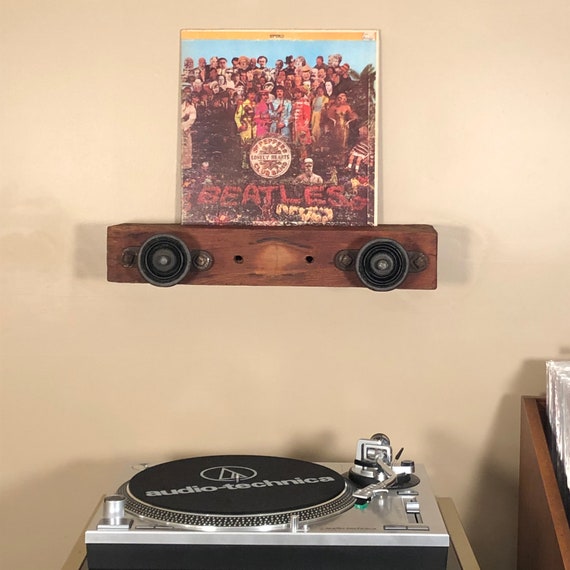 Reclaimed Vinyl Record Floating Shelf - Etsy New Zealand